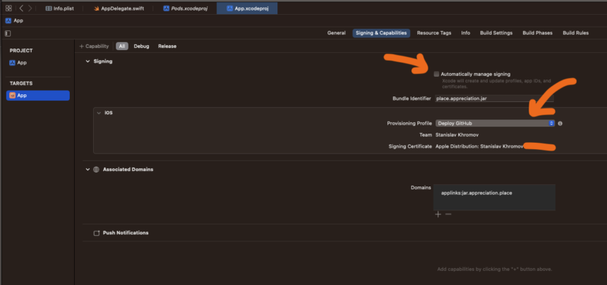 Build your Capacitor iOS app bundle using GitHub Actions - Stanislav ...